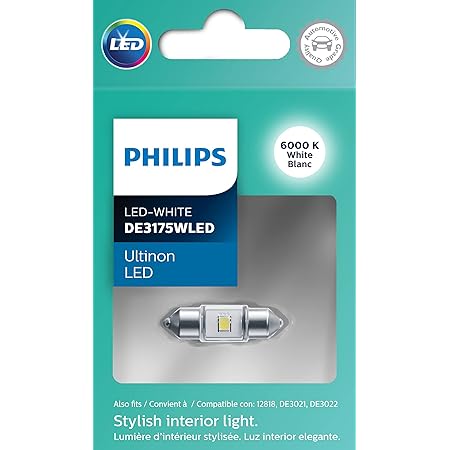 Amazon.com: Philips Automotive Lighting 578WLED Ultinon LED Bulb (White ...