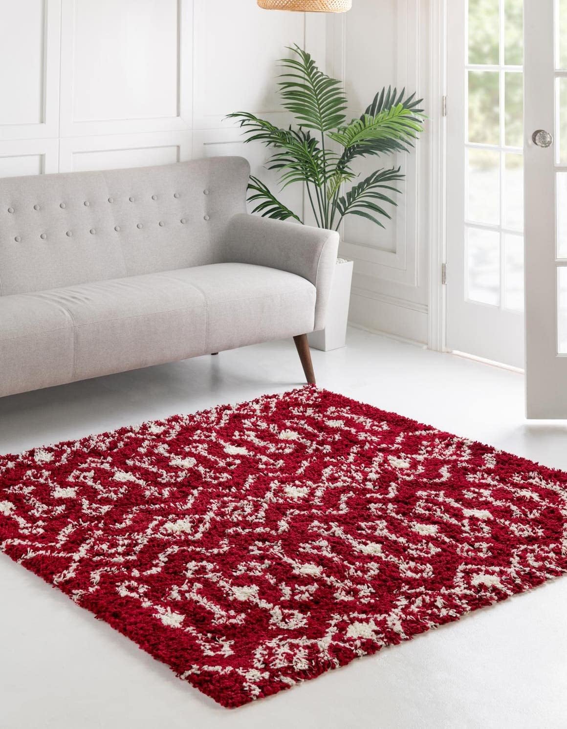 Amazon.com: Rugs.com Moroccan Trellis Shag Collection Rug – 3' Square ...
