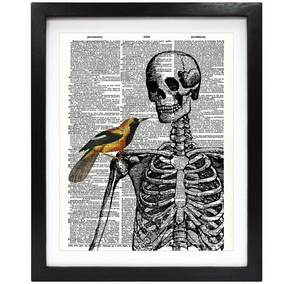 Bird Skeleton Art