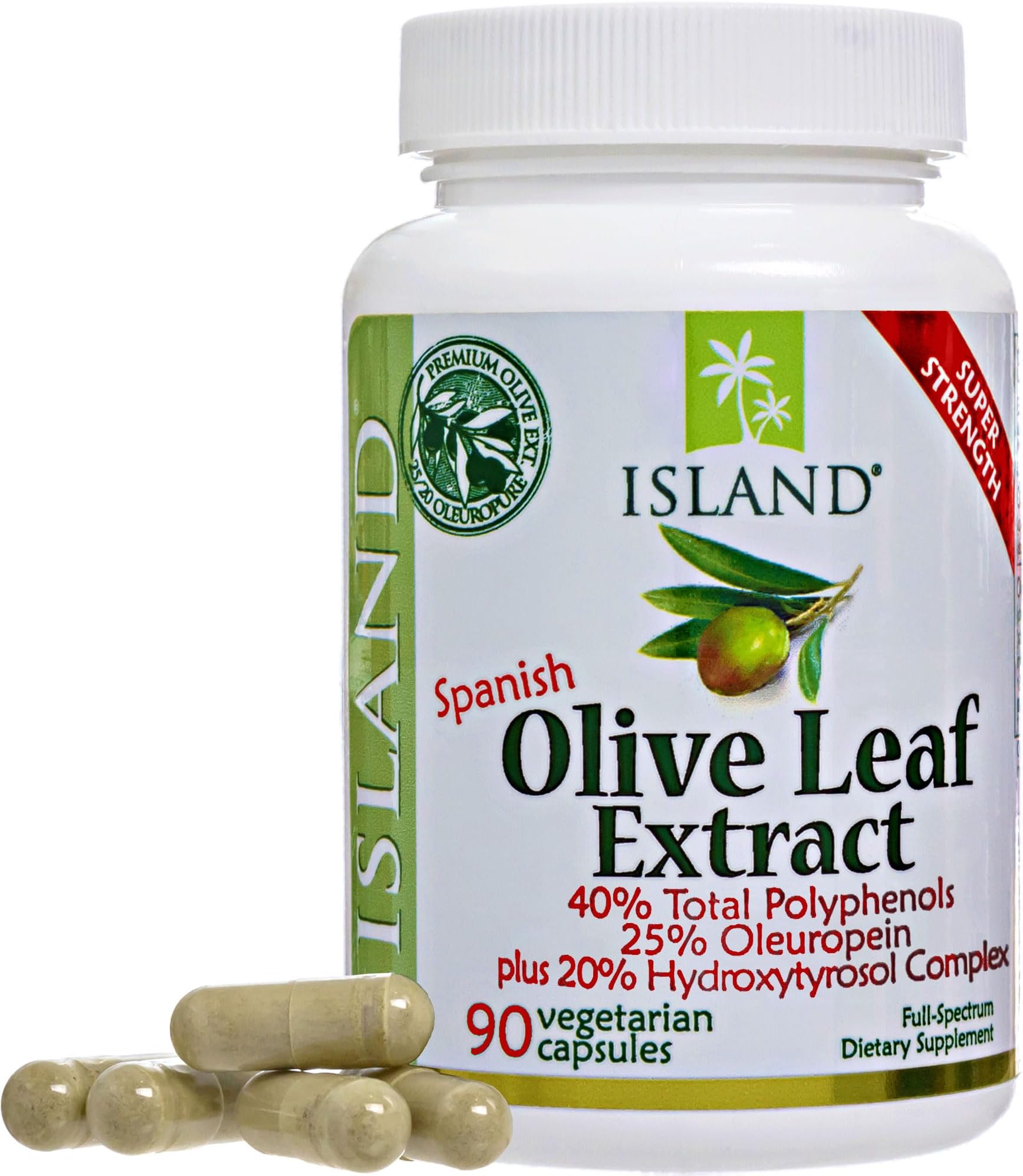Amazon.com: Island Nutrition, Olive Leaf Extract Capsules – 25% ...