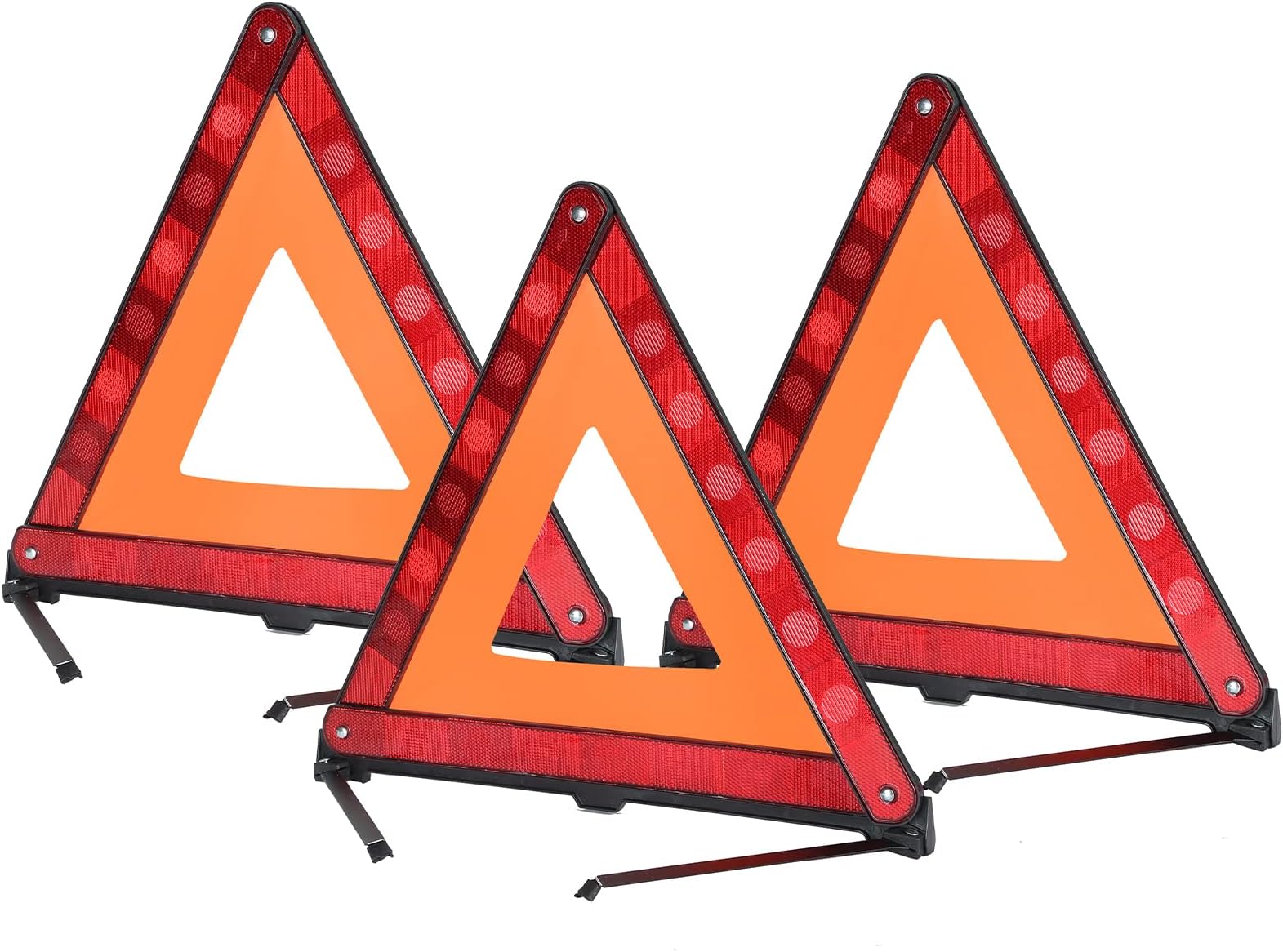 ATPEAM Warning Triangle Kit 3 Pack for Roadside Safety | Reflective ...