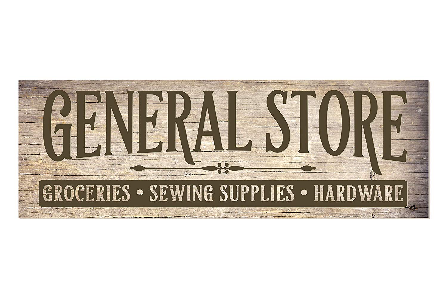 Amazon.com: General Store Rustic Wood Wall Sign 6x18 (6x18) : Home ...