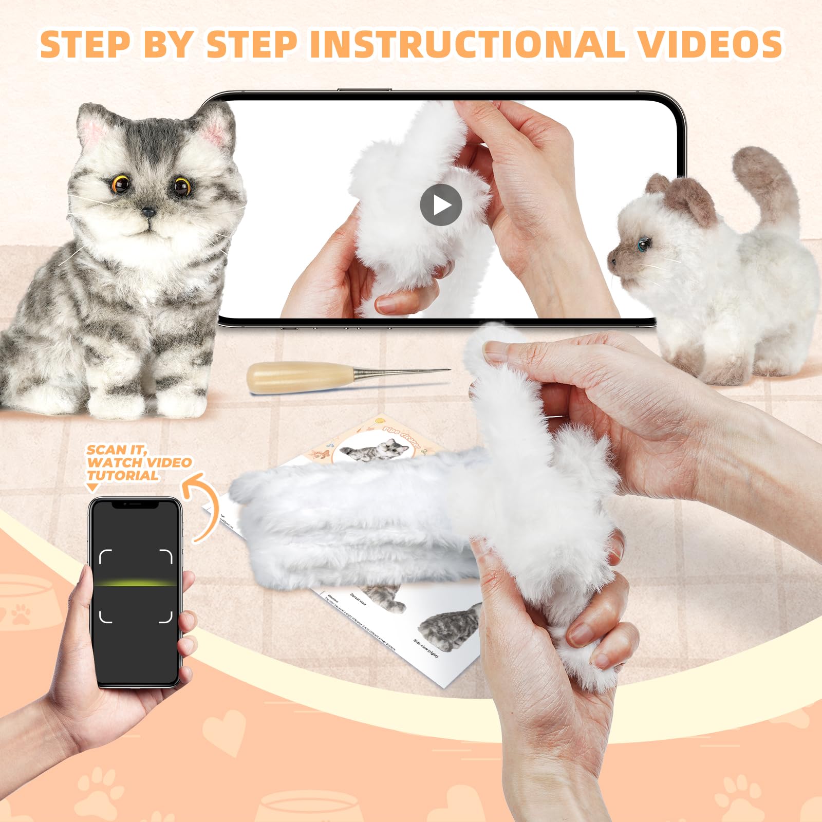 Snapklik.com : Gipony Craft Kit, Pipe Cleaners Animal Kit, Plush Craft ...
