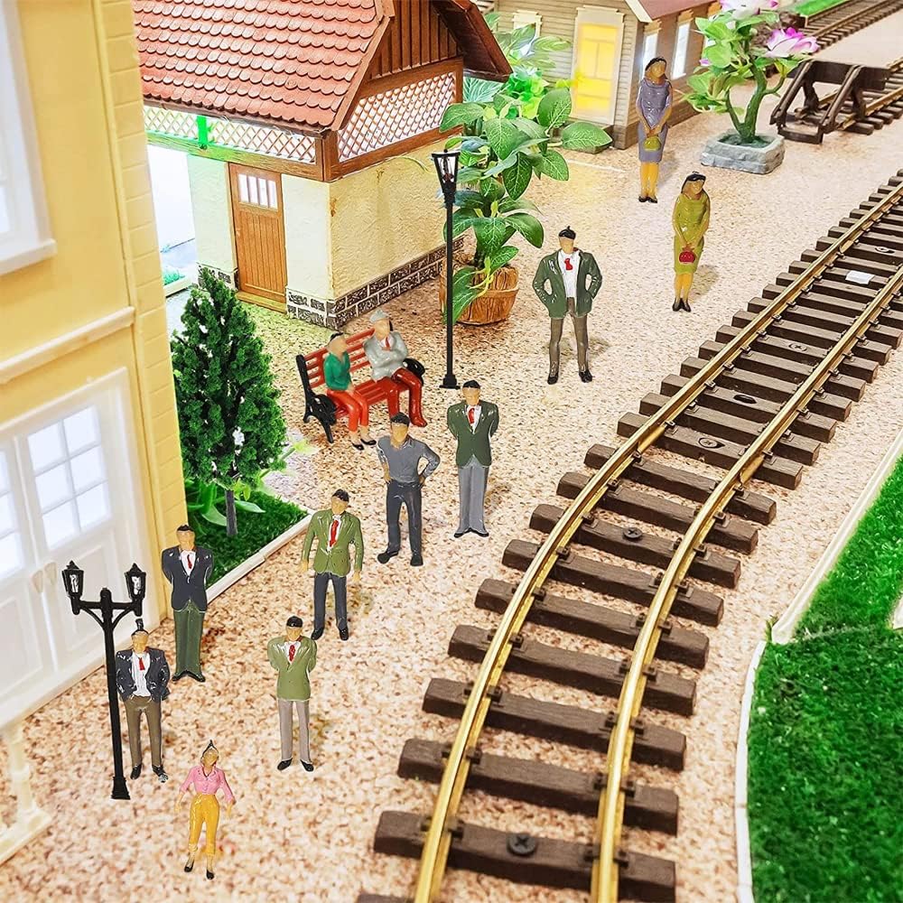 Stickerboy 100 PCS Model Train People Passengers 1:50/1:75 Unpainted ...