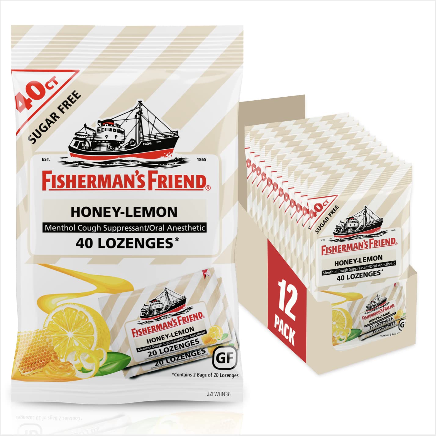 Buy Fisherman's Friend Cough Drops, Cough Suppressant and Sore Throat ...