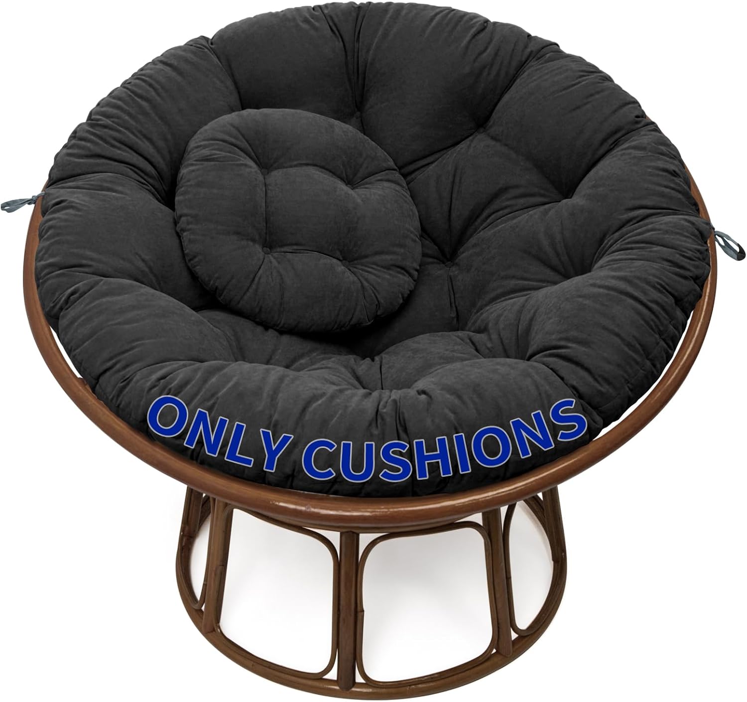 Amazon.com: sutailocus Papasan Chair Cushion Round Tufted Papasan ...