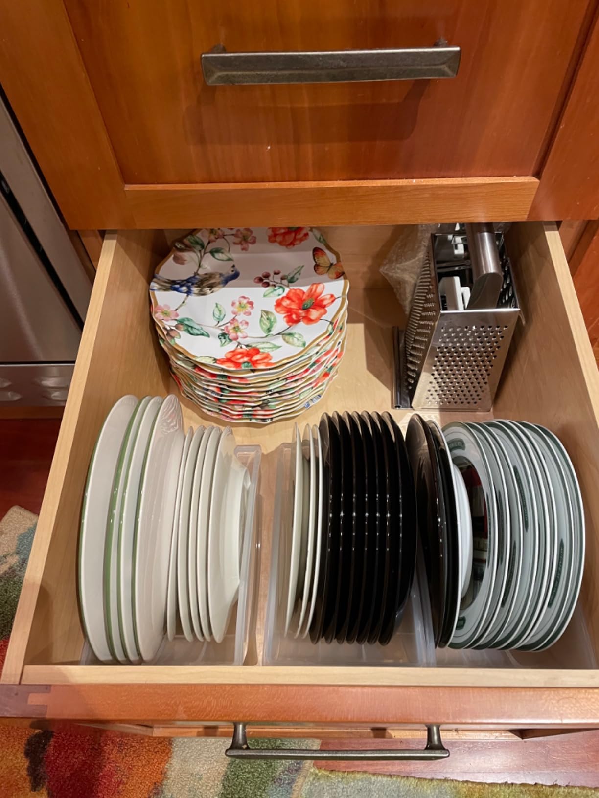 Amazon.com - Home-X 9-Inch Plate Holder Dispenser - Upright Kitchen ...