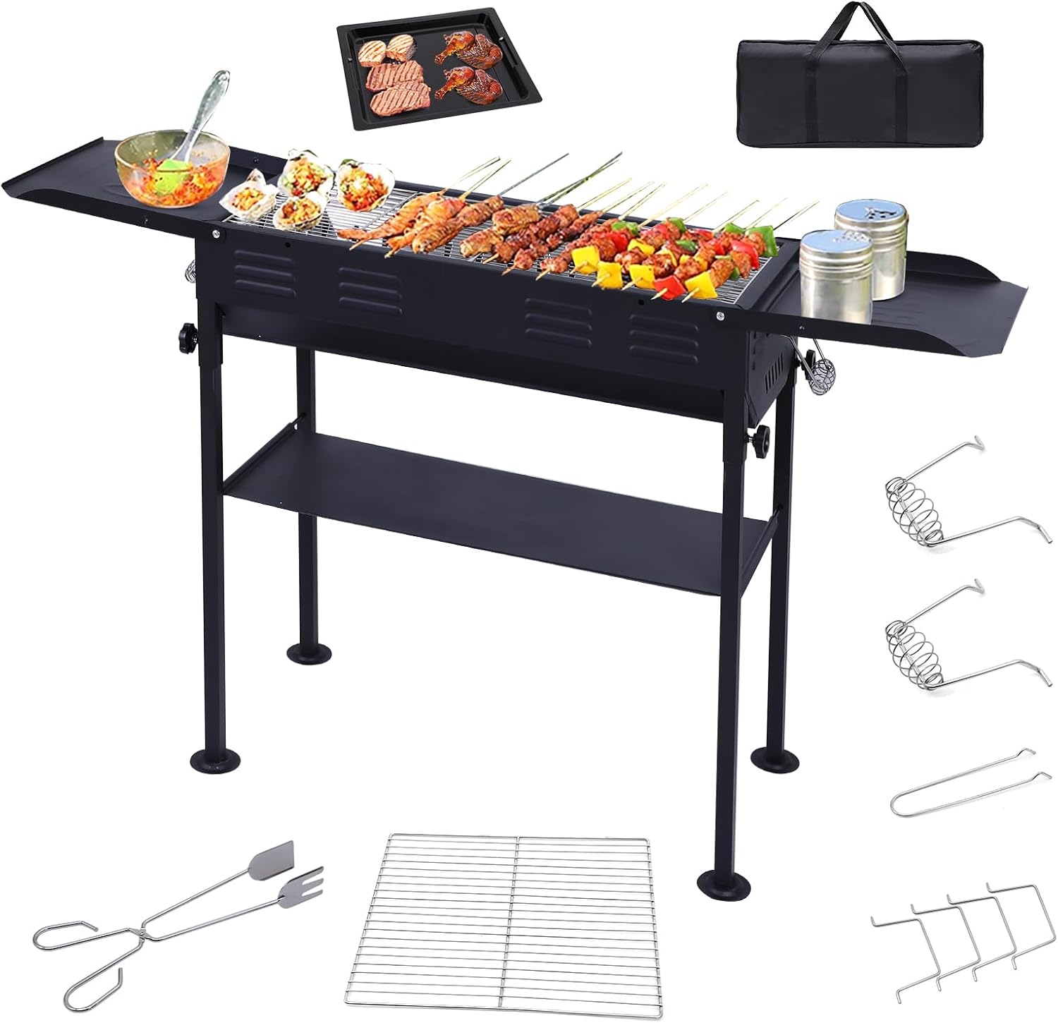 Amazon.com : WGOS Barbecue Grill, Charcoal Grill for BBQ, Portable ...