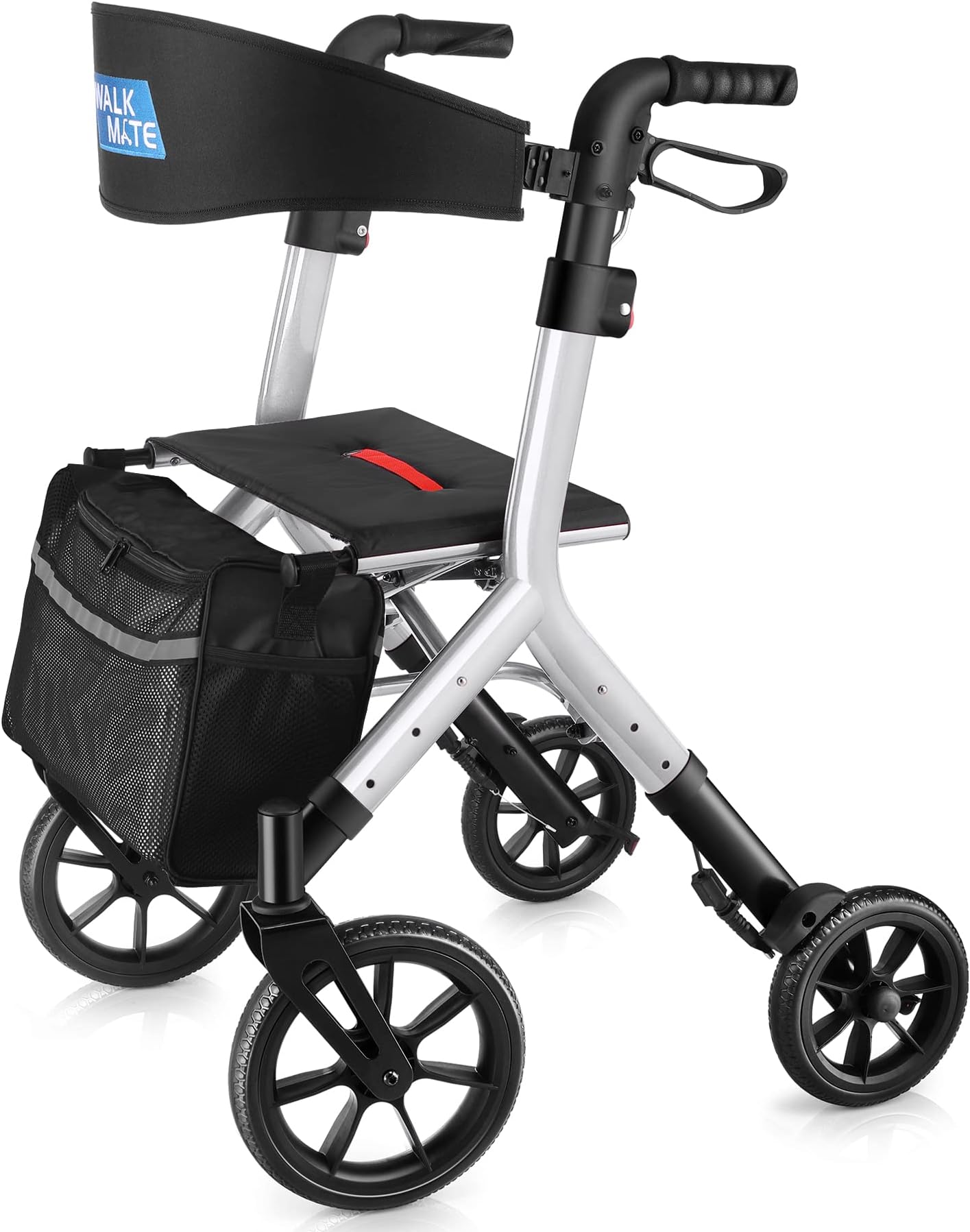 Amazon.com: Vive Tall Rollator Walker with Seat for Seniors, Men - All ...