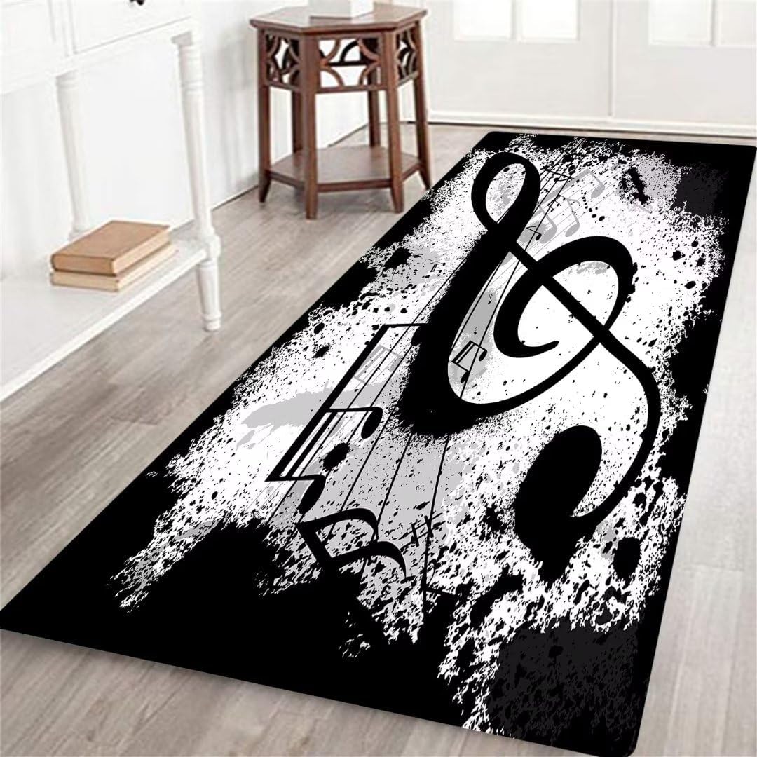 Amazon.com: ALAZA Music Notes Piano Area Rug Rugs for Living Room ...