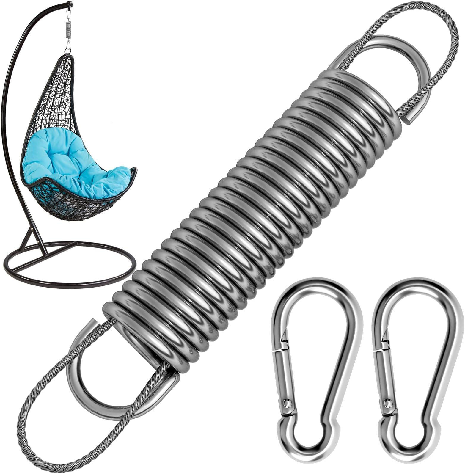 Hanging Chair Spring Swing Spring with 300 kg Load Capacity - 2 M10 ...