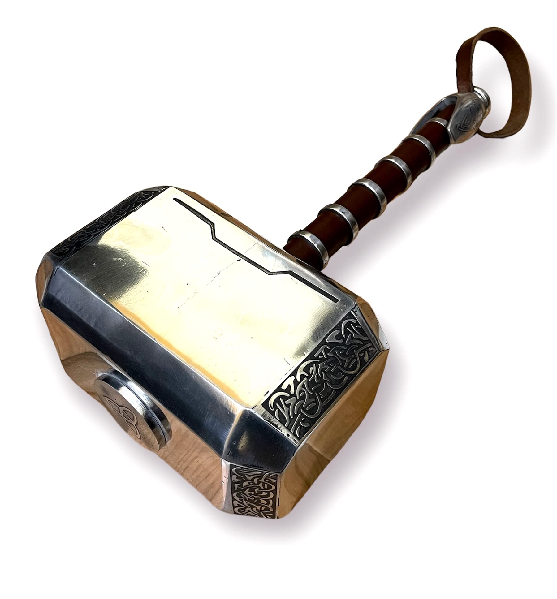 Amazon.com: Aluminium Metal Thor Hammer Role Play Costume Accessory ...