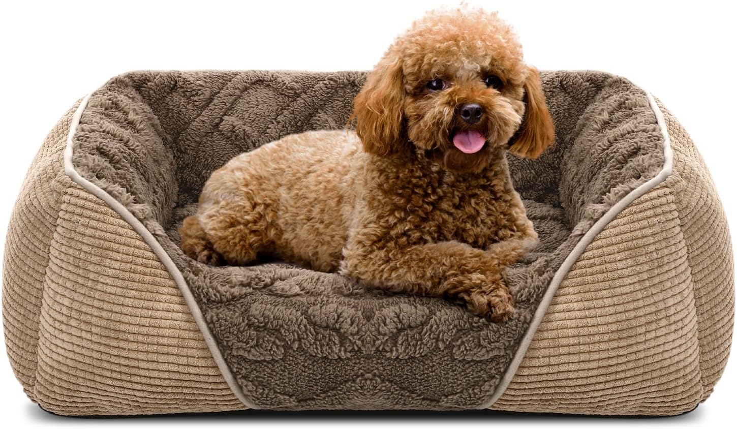 Heymamba Small Dog Bed Puppy Bed with Appearance Design of Soft Corn ...