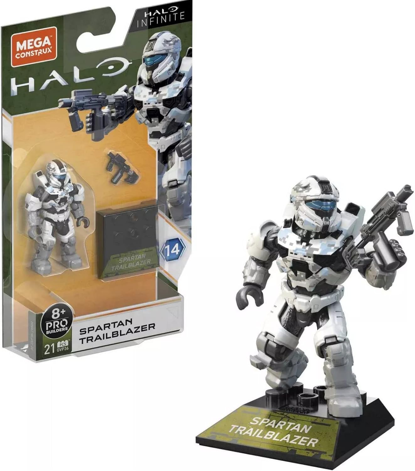 Amazon.com: Halo Heroes Mega Construx Pro Builders Series 14 Spartan ...