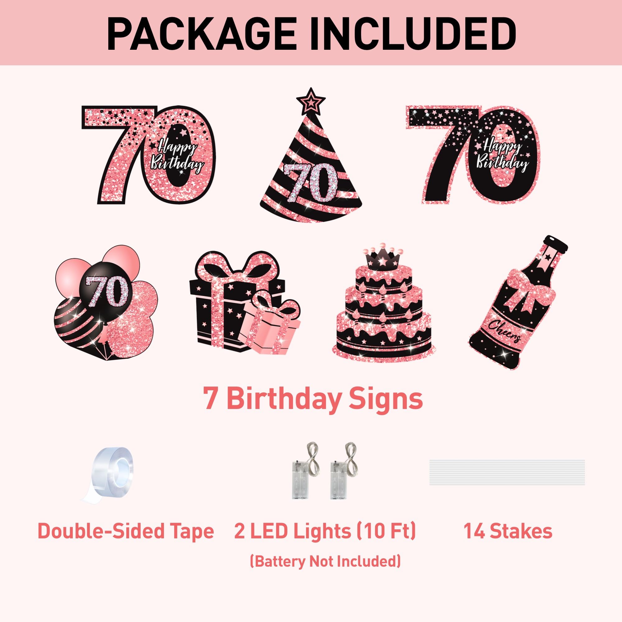 Snapklik.com : 70th Birthday Yard Signs