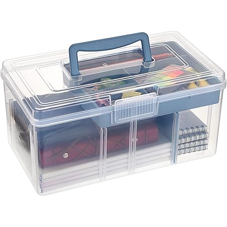 Amazon.com: BTSKY 2 Layer Stack & Carry Box, Plastic Multipurpose ...