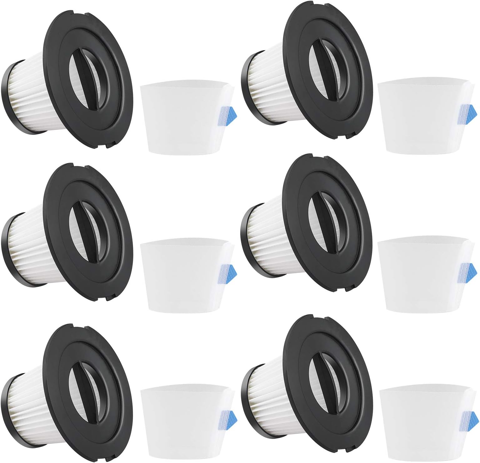 Amazon.com - 6 Pack HEPA Filter Vacuum Dust Bin Filters Compatible for ...