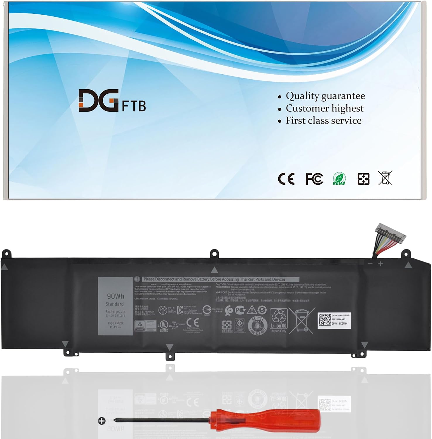 Amazon.com: DGFTB New XRGXX Laptop Battery Replacement for Dell G5 15 ...