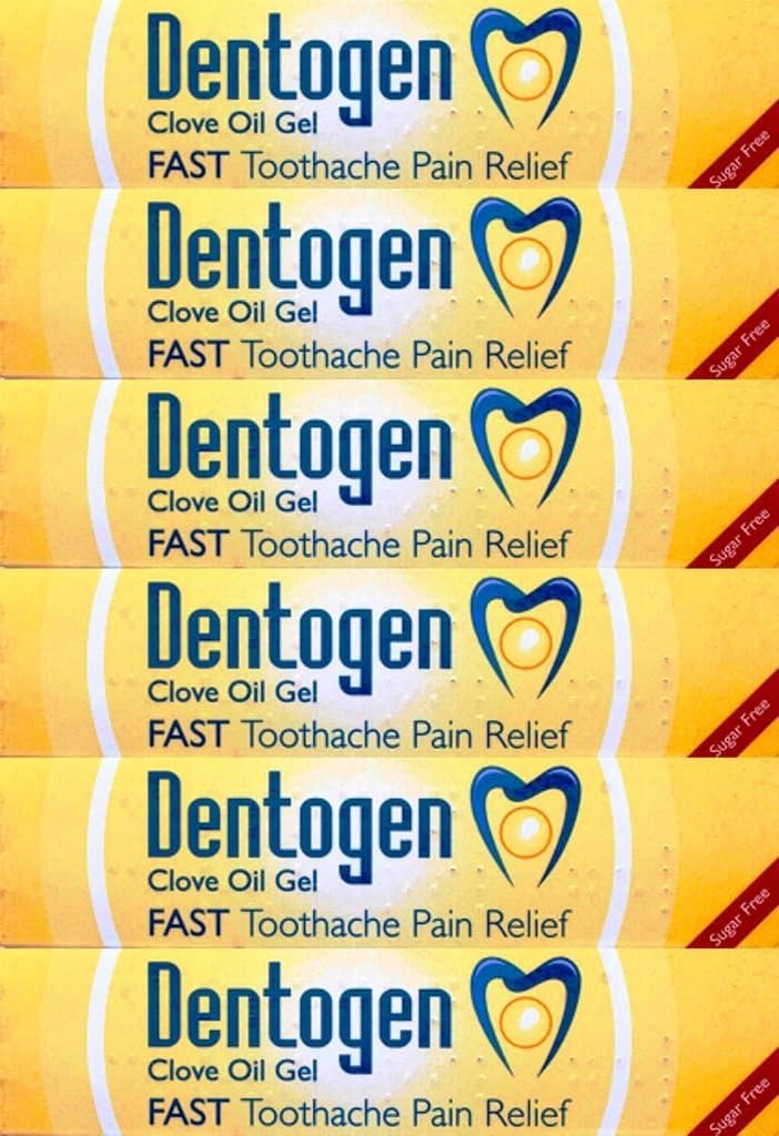 Dentogen Clove Oil Gel 10g Fast Relief x 6 Packs : Amazon.co.uk: Health ...