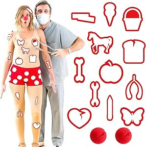 Amazon.com: AMUHUA Halloween Costume Board Game Stickers with Noses ...