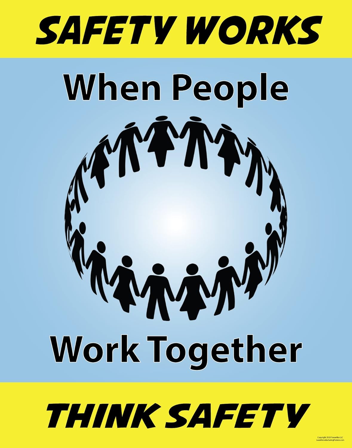 Amazon.com: Lean Manufacturing Posters Work Together, Safety Poster, 11 ...