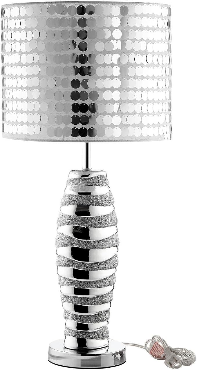 Amazon.com: LexMod Silver Sparkle Modern Table Lamp : Tools & Home ...