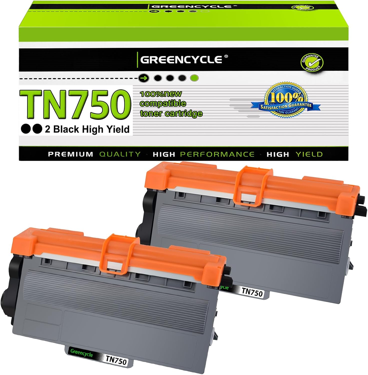 Amazon.com: greencycle TN750 High Yield Compatible Toner Cartridge ...