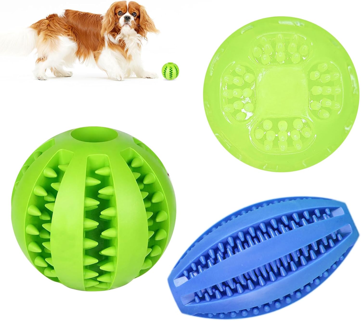 Pet Supplies : Pixie Pitt 3 Pack Dog Filling Food Toys Balls & Fun ...