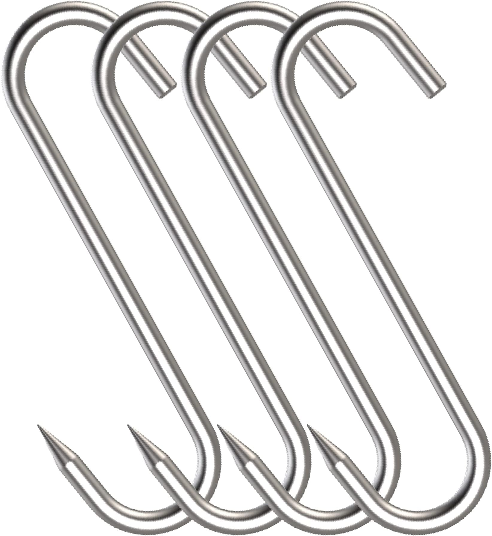 Amazon.com: NACETURE 4 Pack S Meat Hooks for Butchering – 10mm 8 inch ...