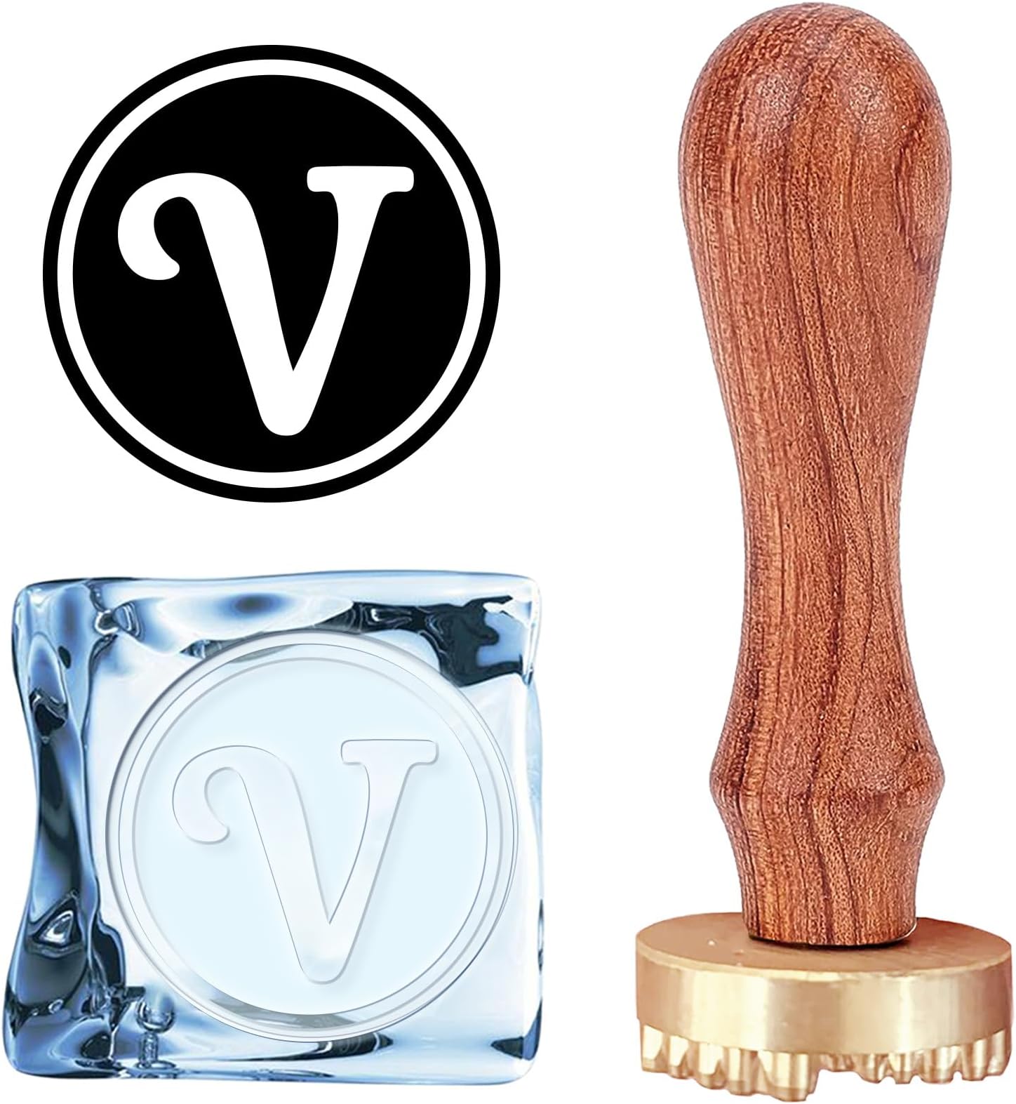 Amazon.com: Personalized Ice Cube Stamp, Ice Logo Plate, Ice Stamp Mold ...