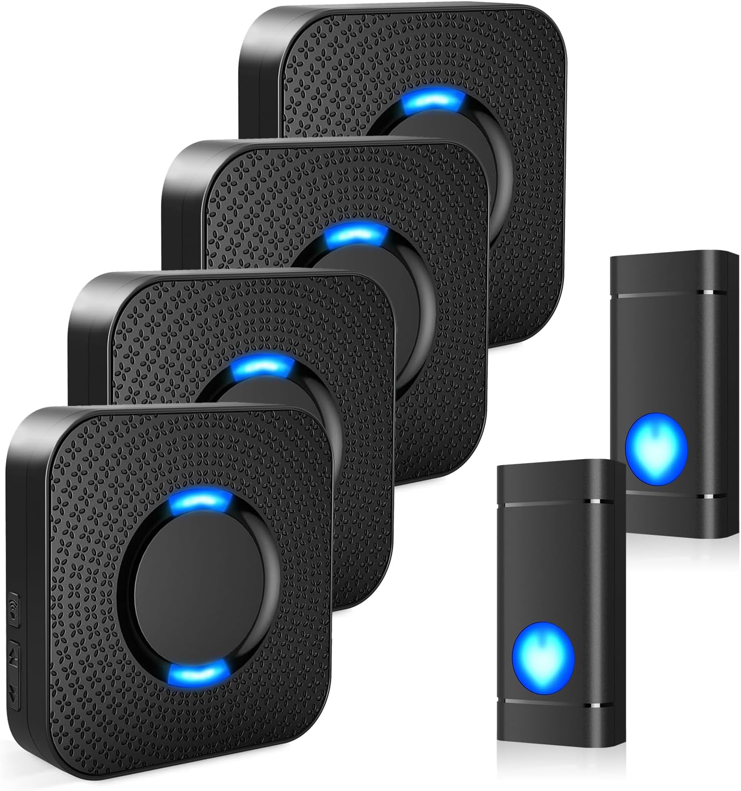 Wireless Doorbell, Waterproof Chime Battery Power Loud Door Bell Kits ...