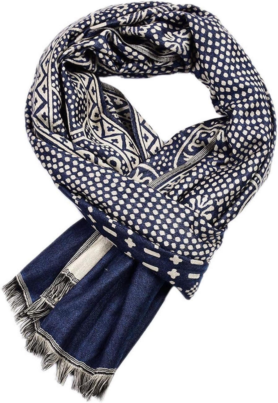 Runtlly Scarf for Men Lightweight shape Paisley Pattern Fashion Cotton ...