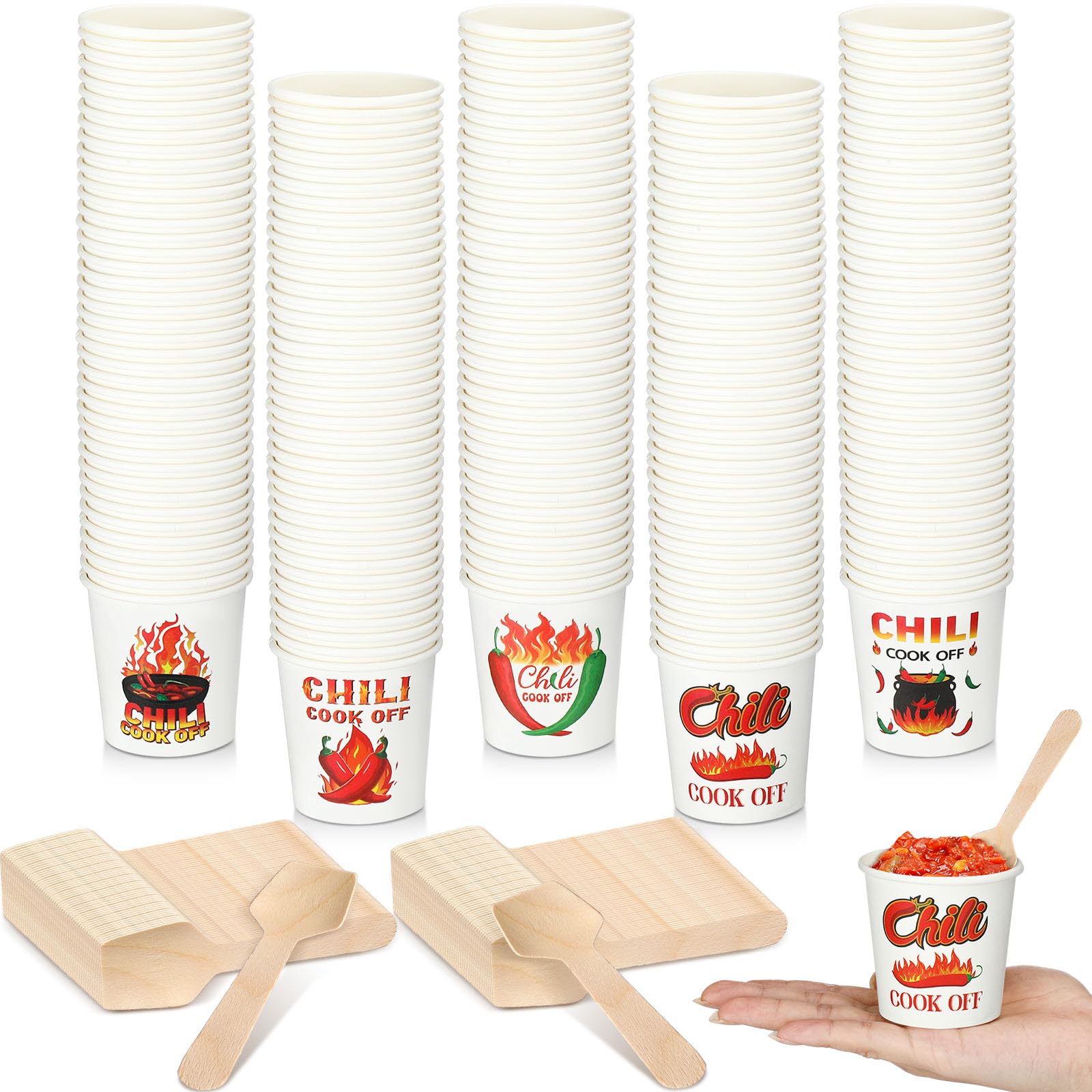 Amazon.com: RimCereal 400 Pcs Chili Cook off Party Decorations Include ...