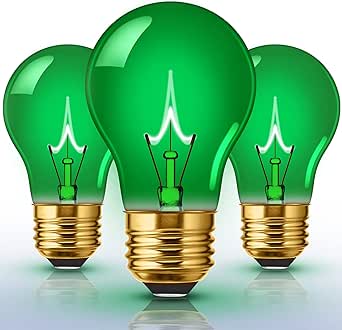 DORESshop Green Light Bulb, A15 Green Light Bulbs, Green Colored Light ...