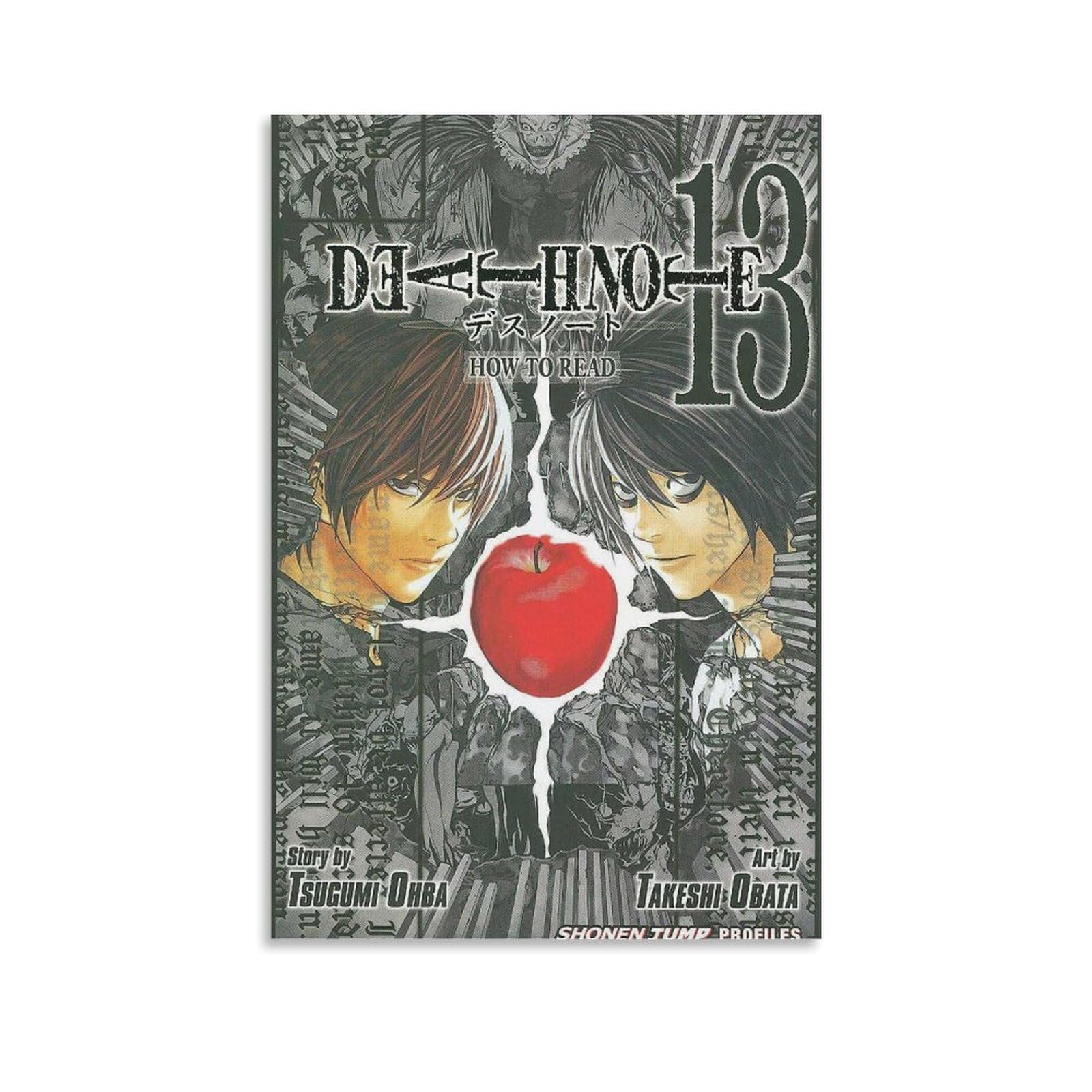 Amazon.com: Clickting Death Note Retro Anime Poster Canvas Art Poster ...