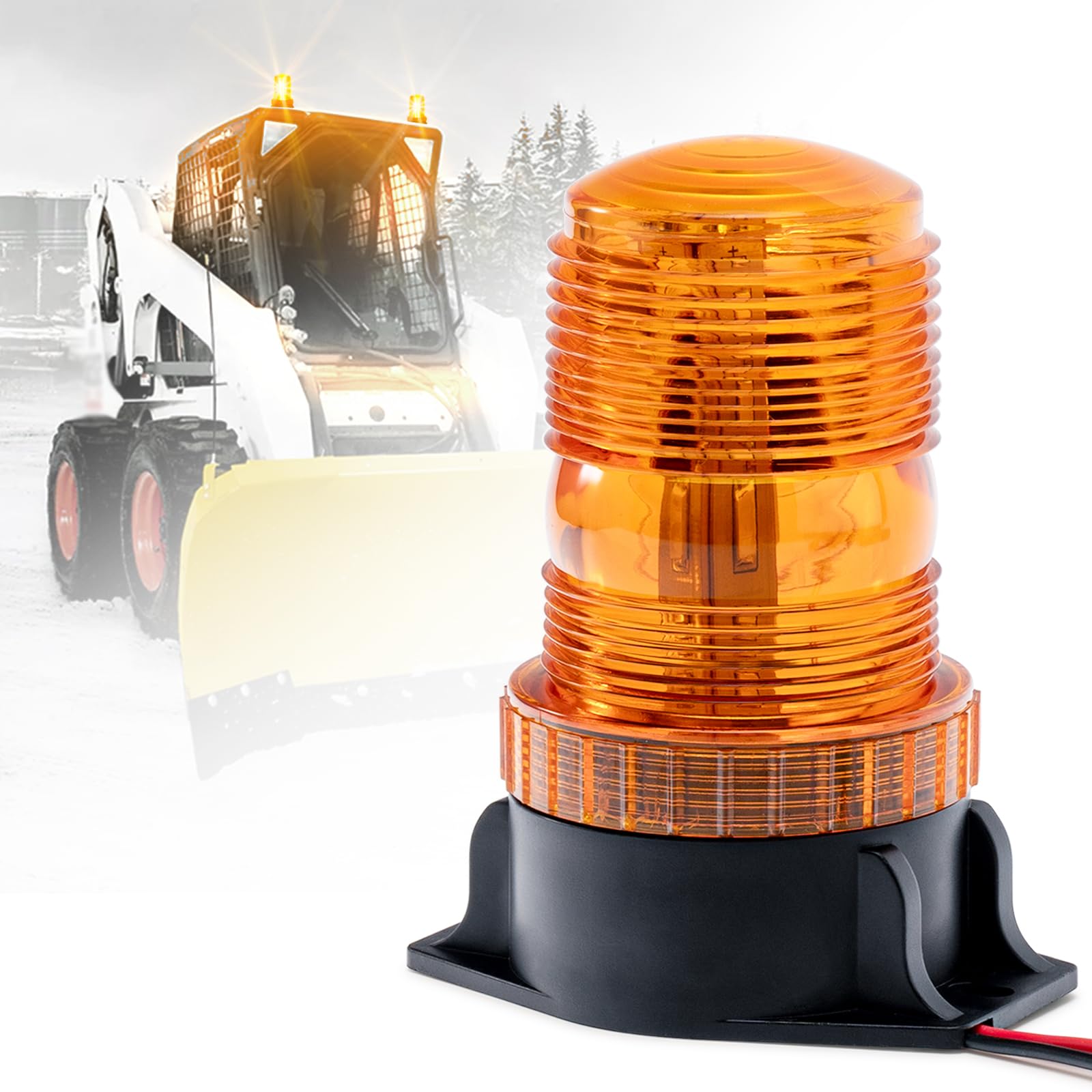 Snapklik.com : 1-Pcs 30 LEDs Amber Forklift Beacon Strobe Light ...