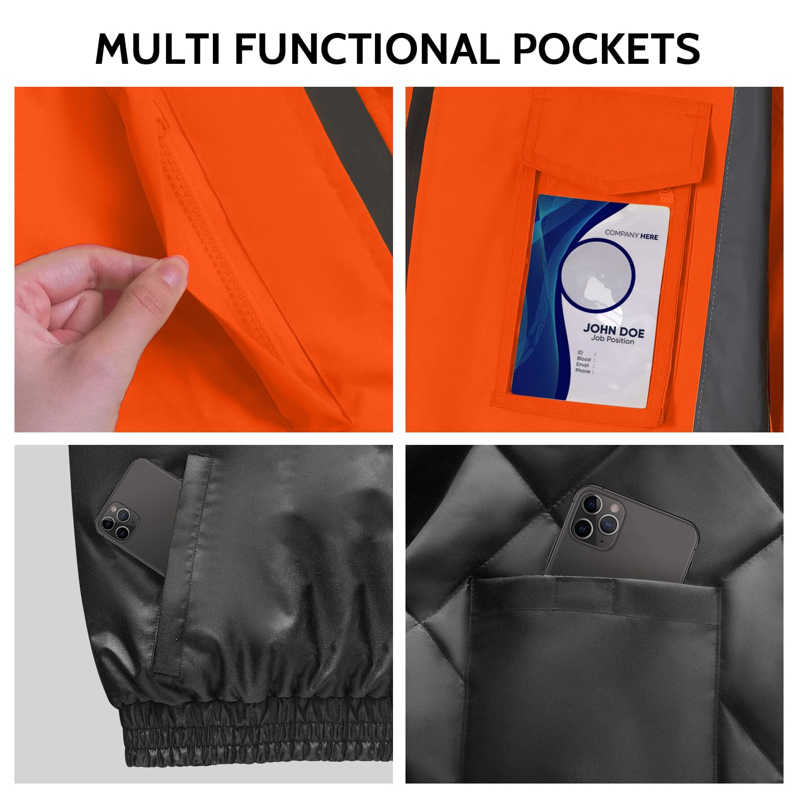Snapklik.com : TCCFCCT Safety Jackets For Men, Class 3 High Visibility ...