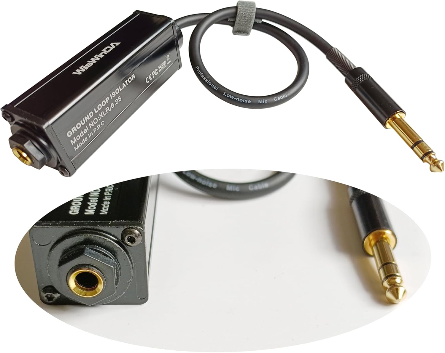 Amazon.com: 6.35 1/4" TRS Ground Loop Isolator Hum Eliminator for Home ...