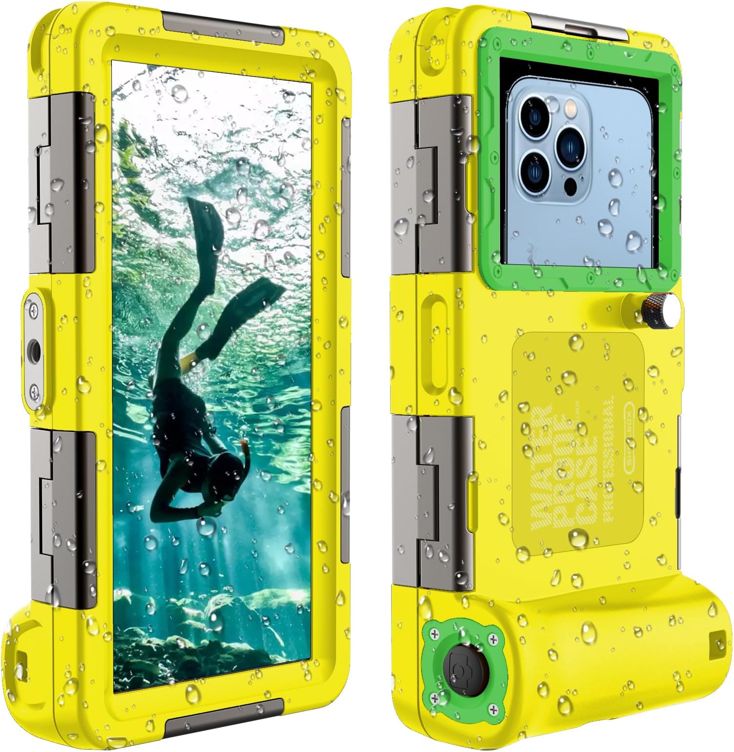 Amazon.com: ShellBox Case Waterproof Diving Phone Cover for Underwater ...