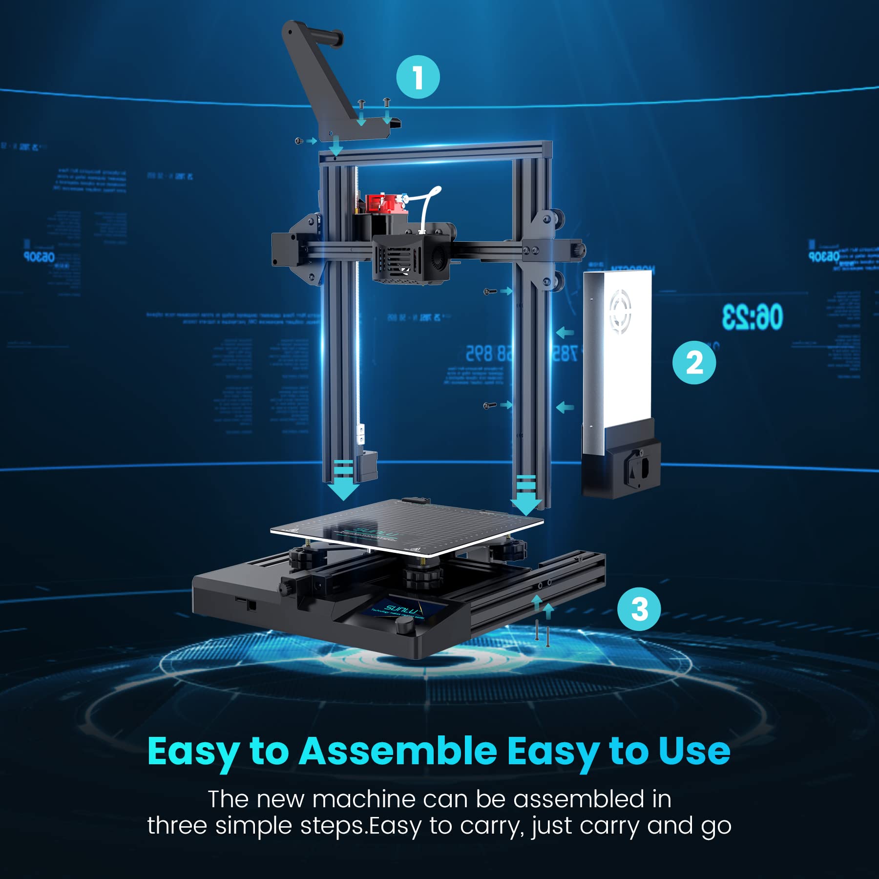 SUNLU T3 3D Printer, 250mm/s...B0B3MDP55W | Encarguelo.com