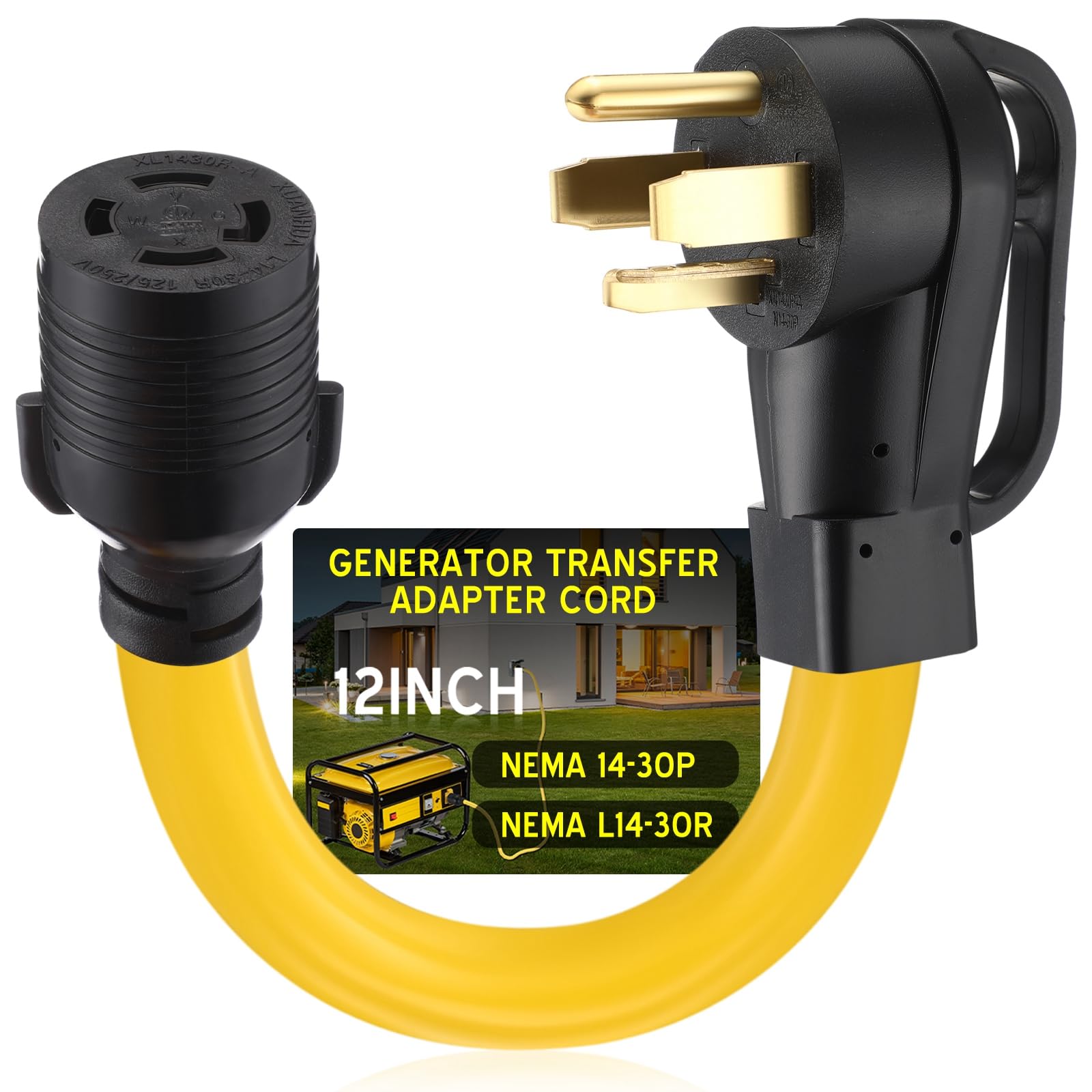 Amazon.com: Tellegloww 4 Prong 30 Amp Dryer Adapter Cord Compatible ...