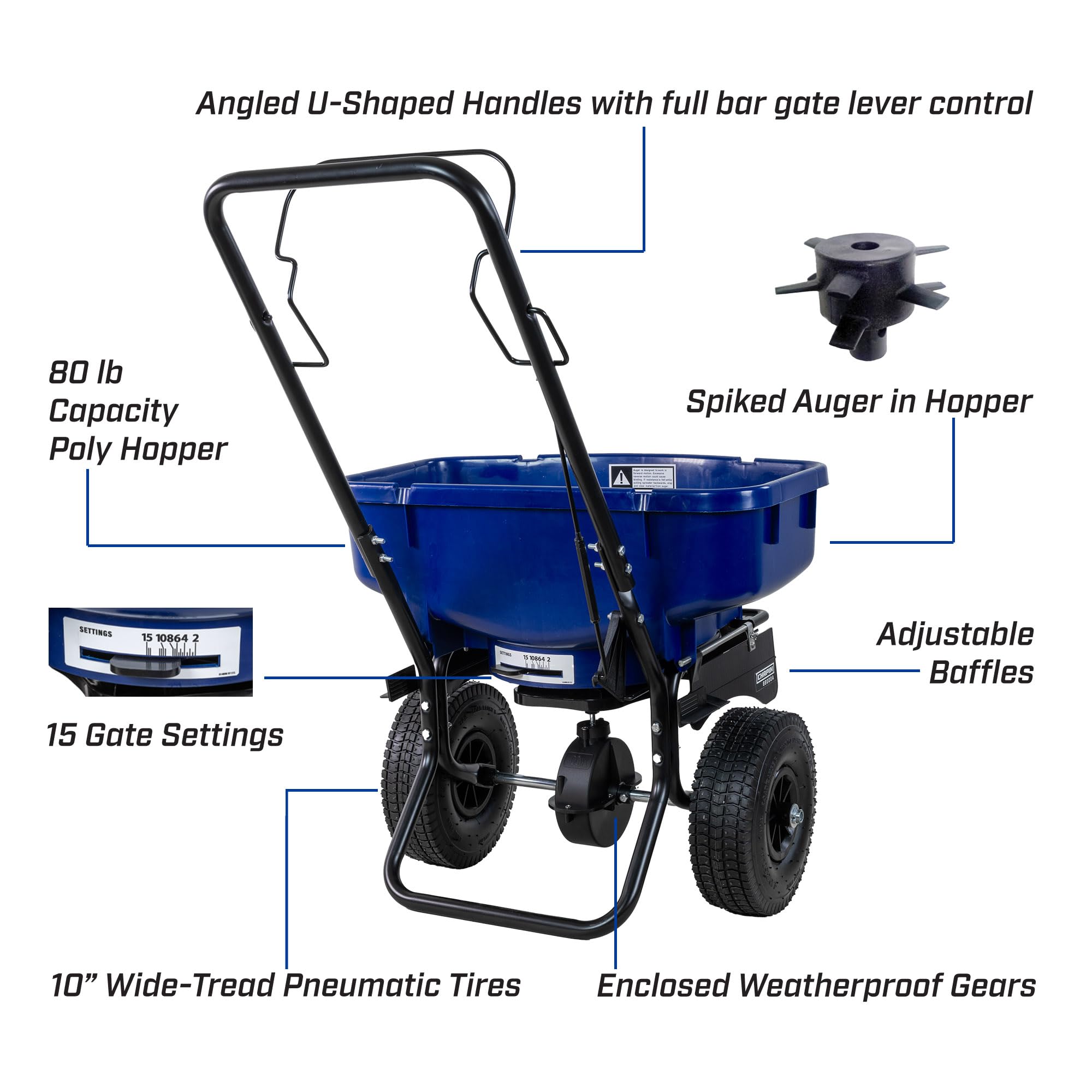 Snapklik.com : Chapin 88000A Spreader, Salt, Ice Melt, 80Lbs, SaltPro ...