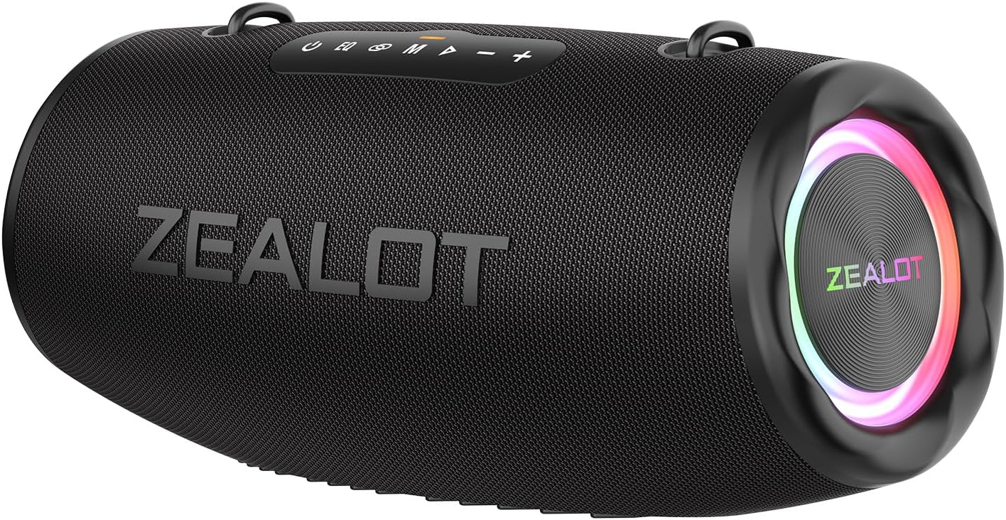 Amazon.com: ZEALOT Bluetooth Speaker,100W Booming Sound Speakers ...