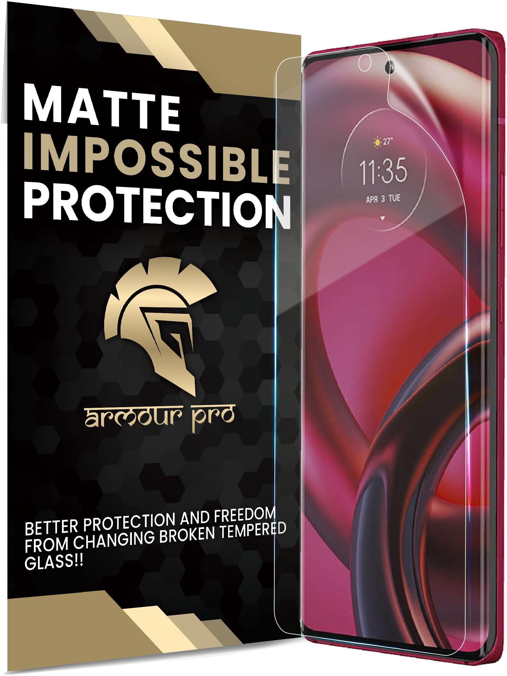 ArmourPro Screen Protector for Motorola Edge 50 Fusion 5G - Nano Fiber ...