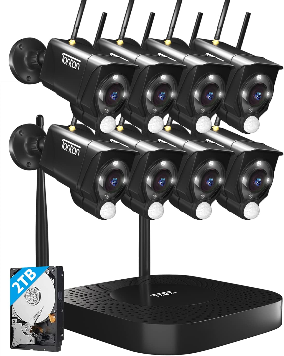 Amazon.com : [Dual WiFi, PIR Sensor] Tonton 5MP Wireless Security ...