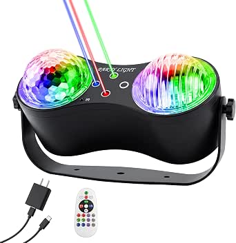 3-in-1 Disco Two Ball Lights with Magic Lamp Aurora Effect Sound ...