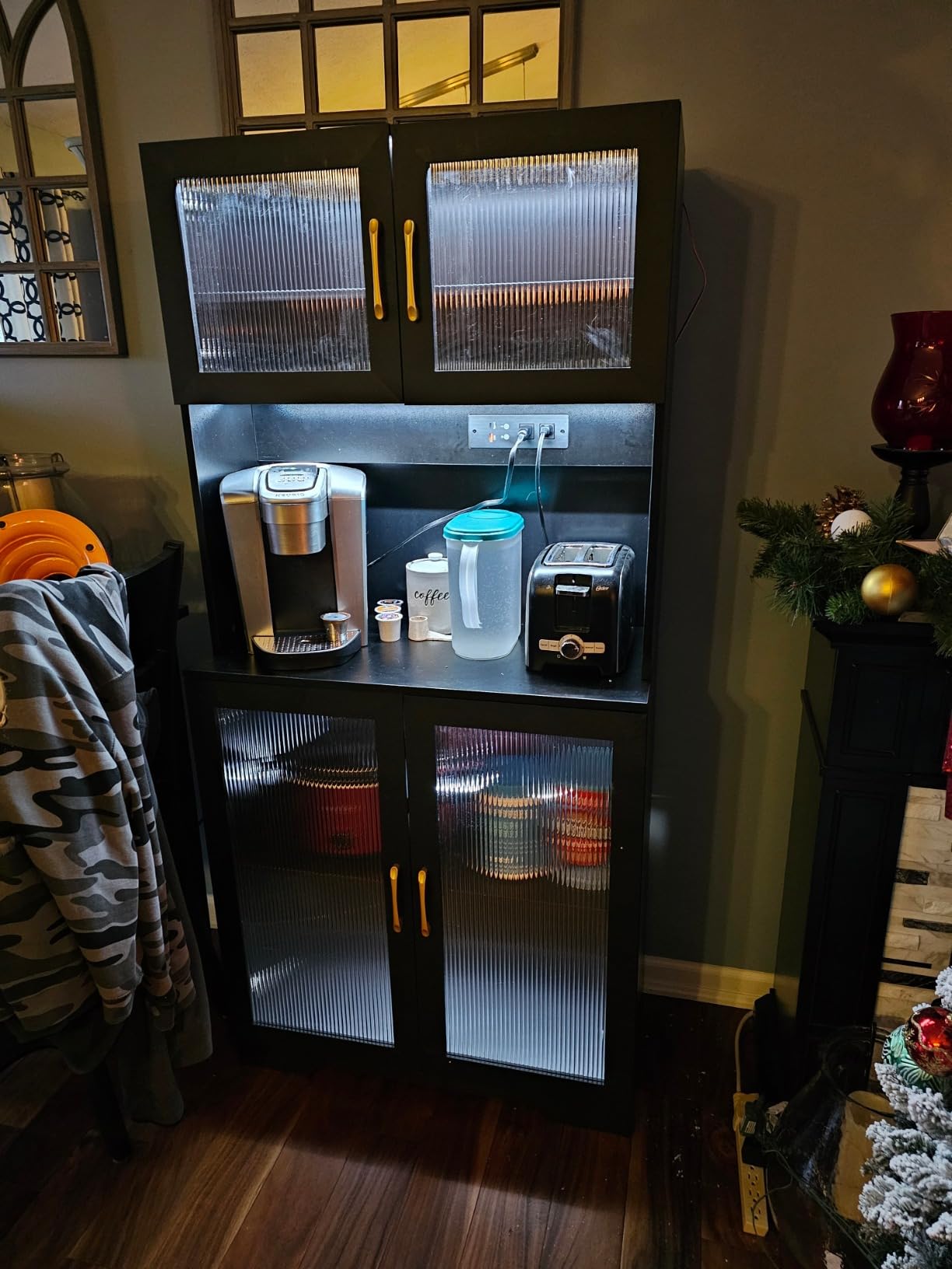 $27/mo - Finance LVSOMT 65" Storage Cabinet with LED Lights, White ...