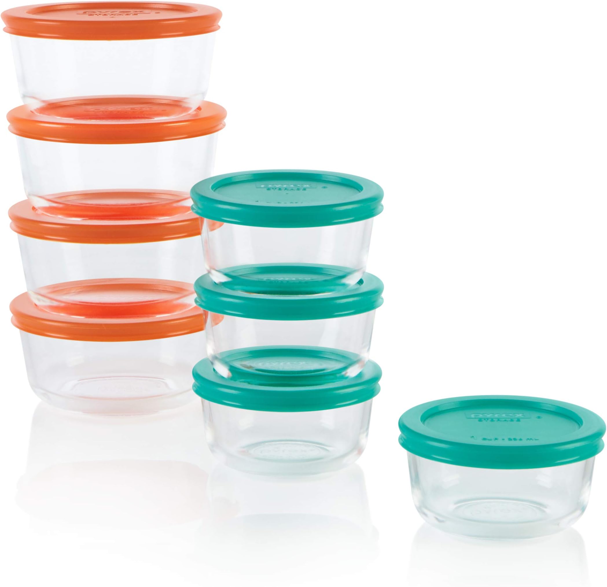 lunchley Glass Baby Food Storage Containers with Lids | Set of 12 | 5 ...