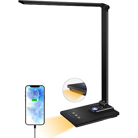 LASTAR LED Desk Lamp, Dimmable Eye-Protecting Table Lamps with Night ...
