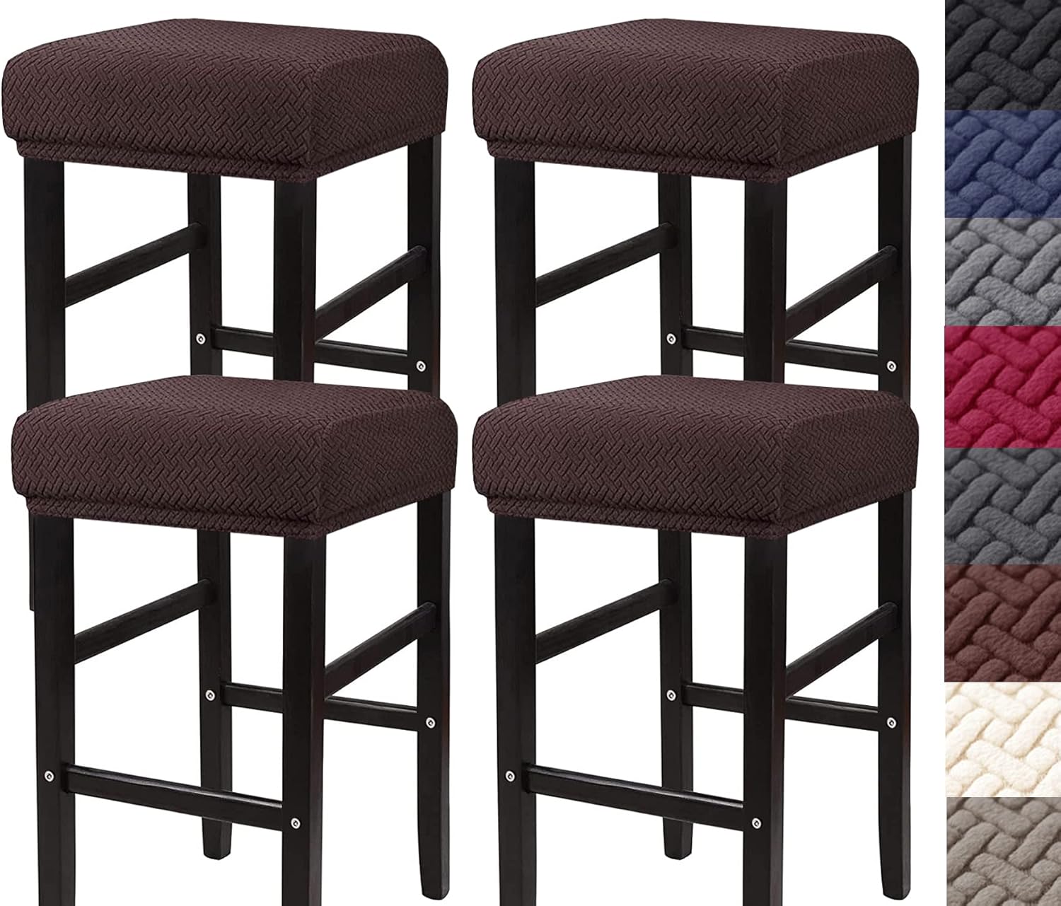 Amazon.com: HFCNMY Stool Covers Rectangle,4 Pack Stretch Rectangle Bar ...